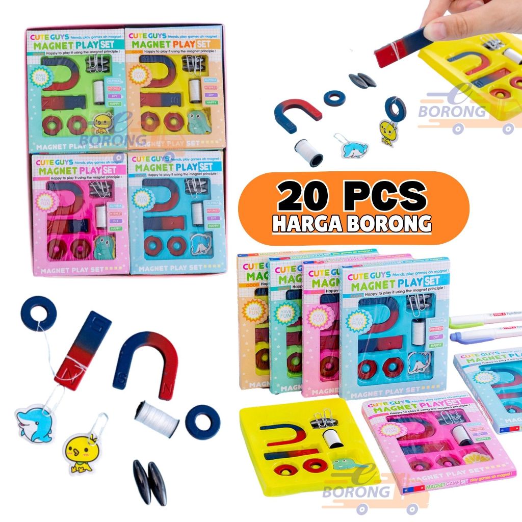 BORONG【20pcs】Kids Science Magnet Play Set Early Learning Educational ...