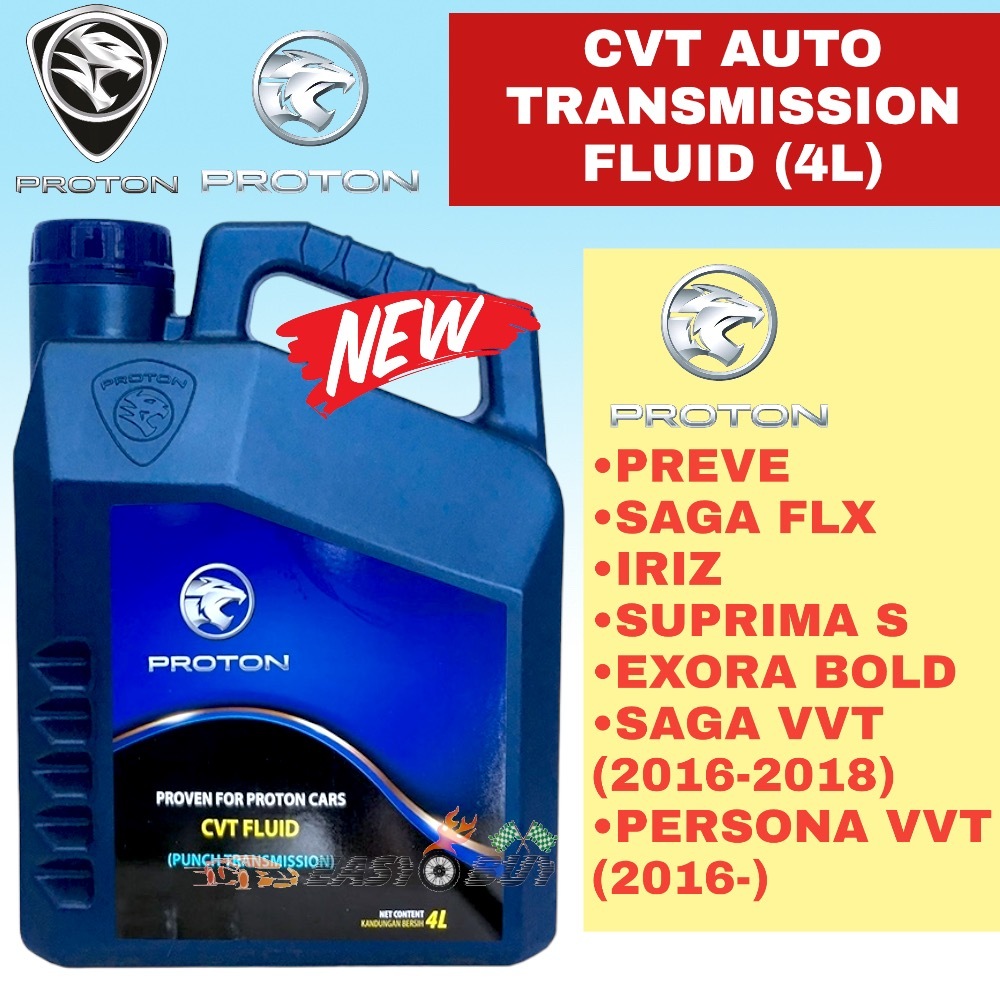 Original Proton CVT Auto Transmission Gear Fluid Oil (4L) - Proton ...