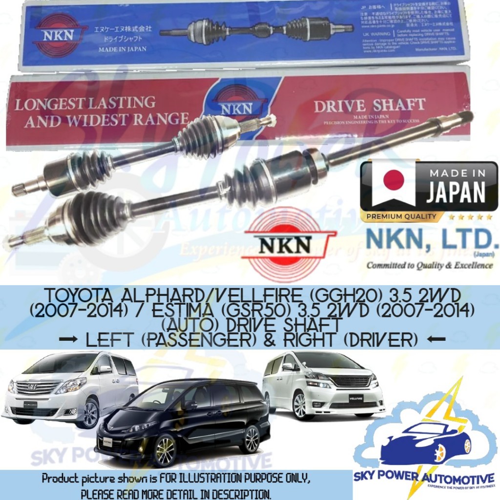 Toyota Alphard Vellfire GGH20 3.5 2WD / Estima GSR50 3.5 2WD AUTO NKN ...