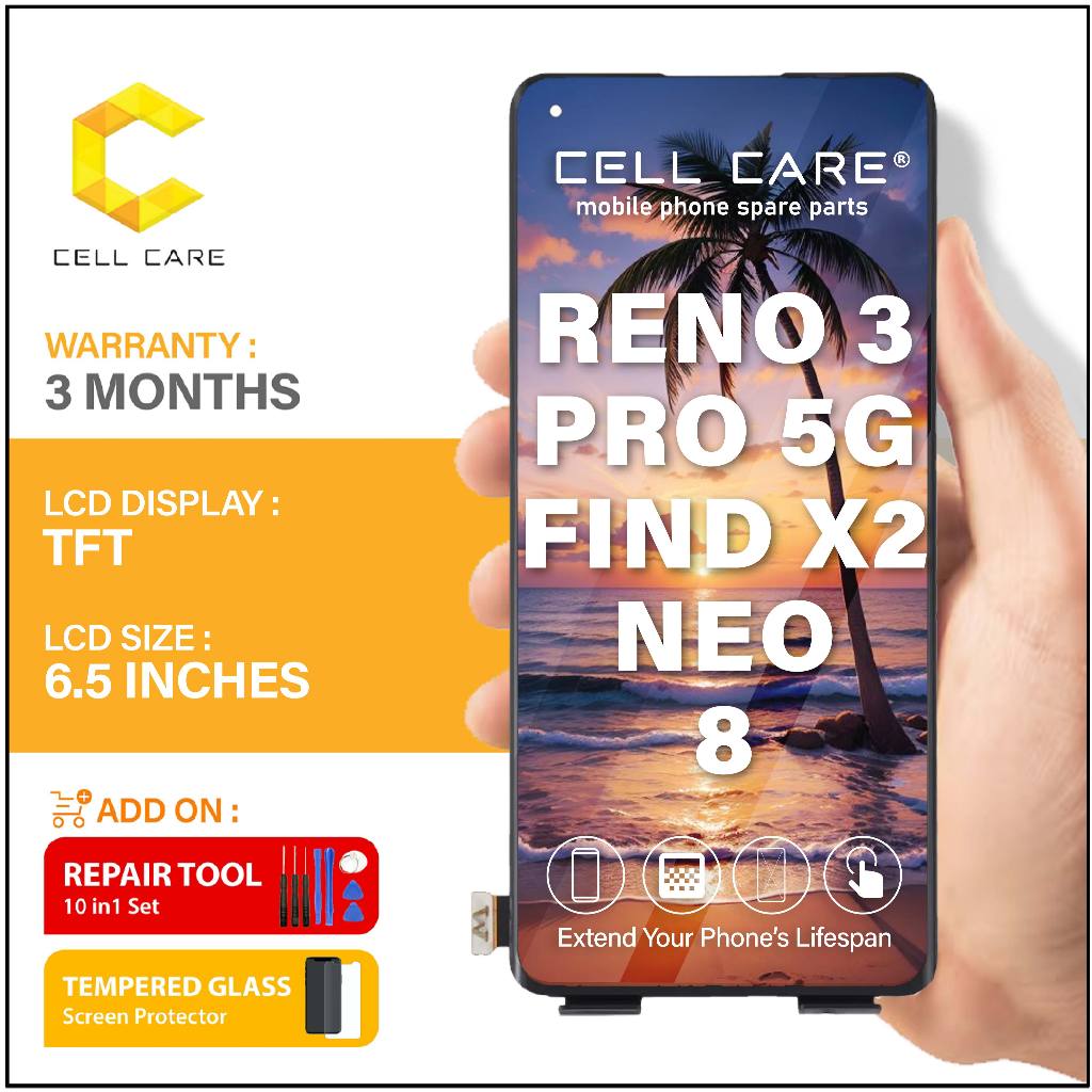Super Amoled LCD Display Touch Screen Compatible For RENO 3 PRO 5G ...