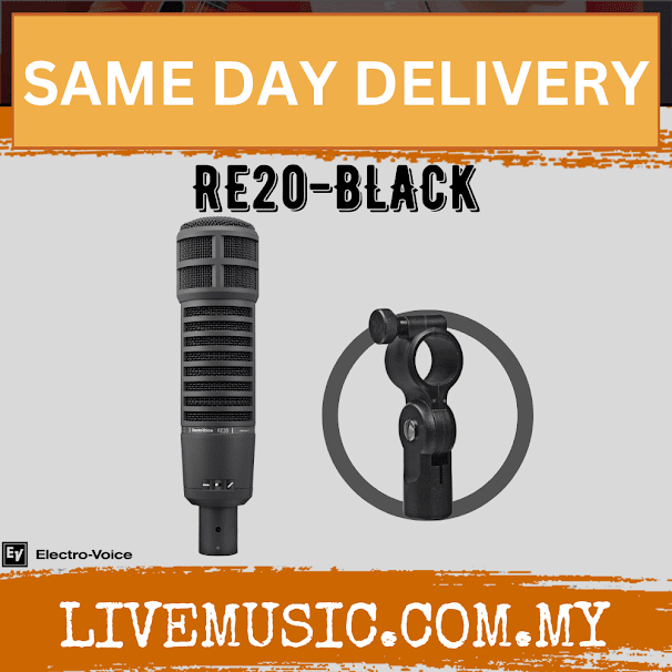 Electro-Voice RE20 Dynamic Broadcast Microphone with Variable-D - Black ...