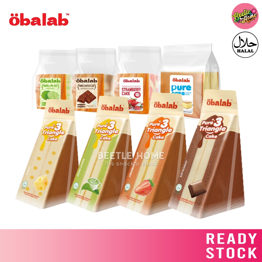 【Borong RM2.5】 Obalab Triangle Cake Original & Chocolate & Barley ...