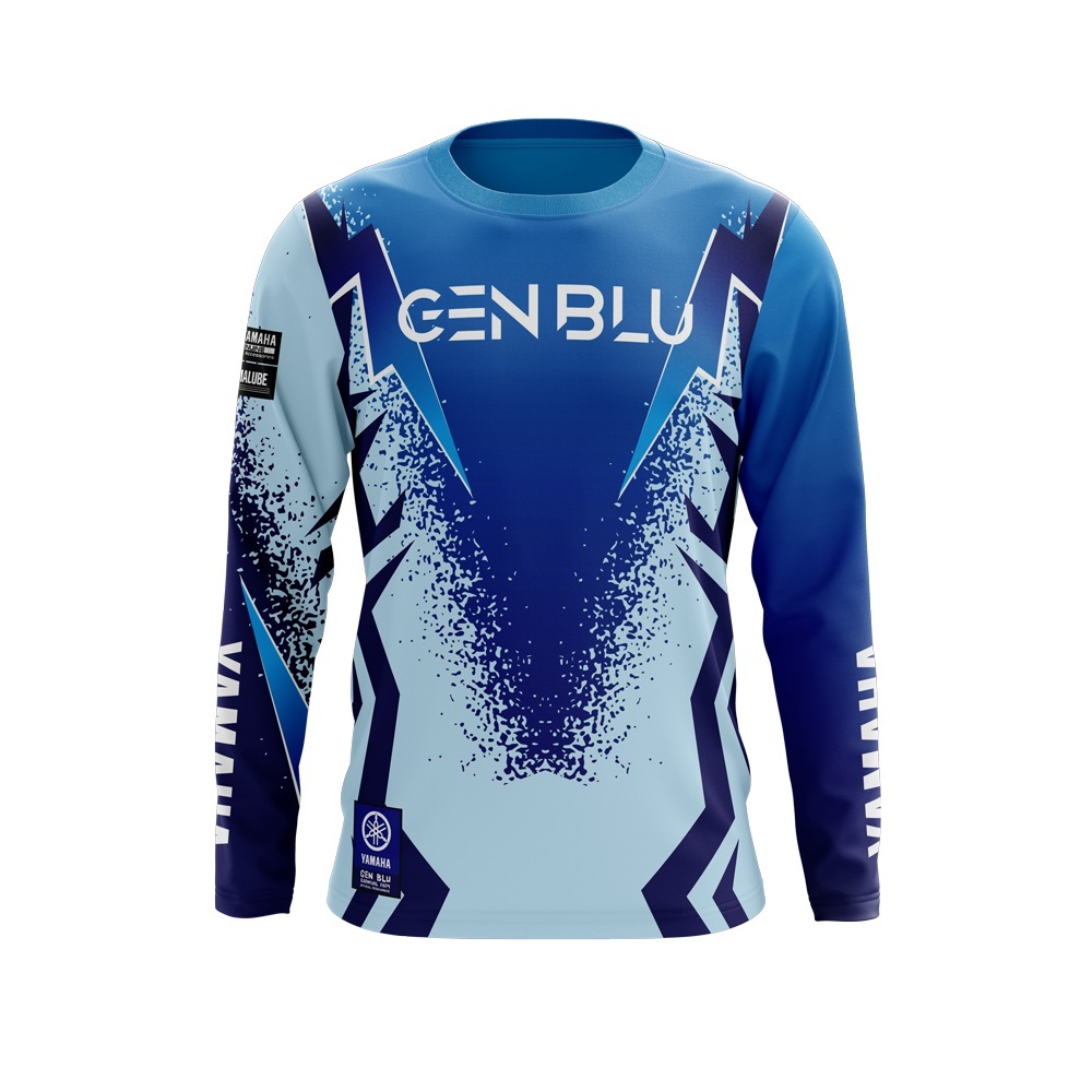 Yamaha Genblu Long Sleeve Roundneck T-Shirt (S/M/L/XL/2XL/3XL) Genblu ...