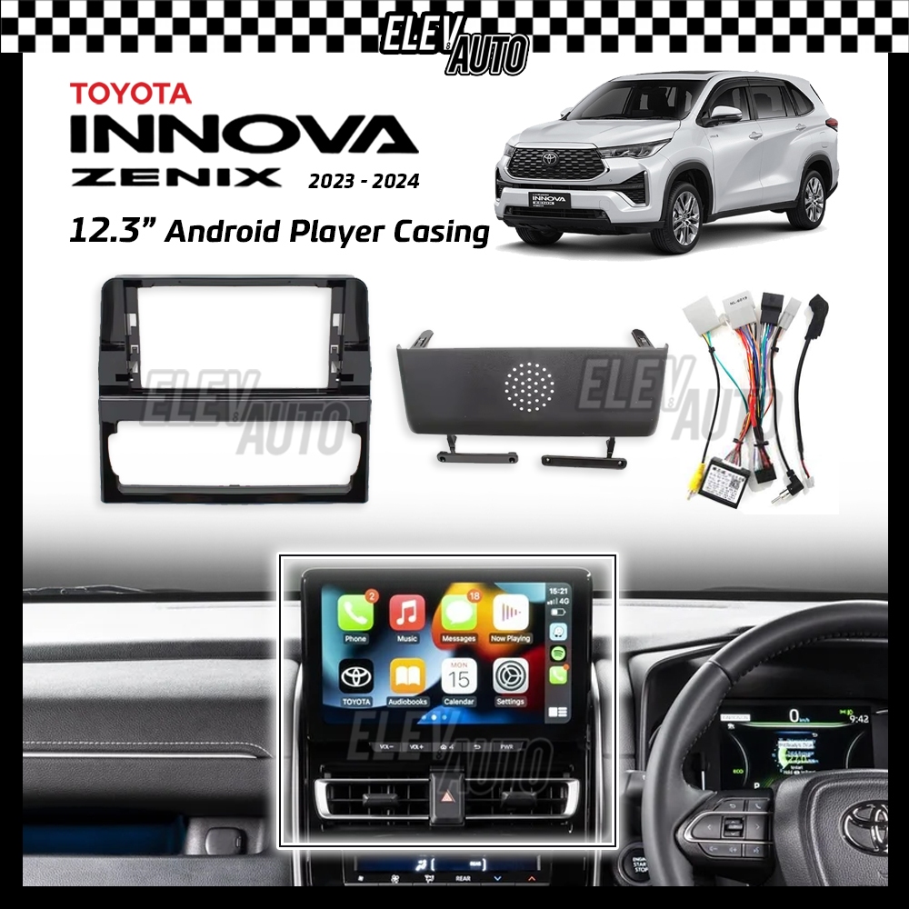 Toyota Innova Zenix 2023 - 2024 12.3" BBA Casing Android Installation ...