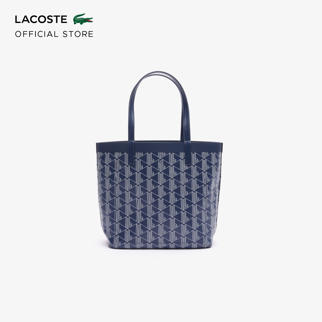 Lacoste Women's Zely Coated Canvas Monogram Small Tote Shopping Bag ...