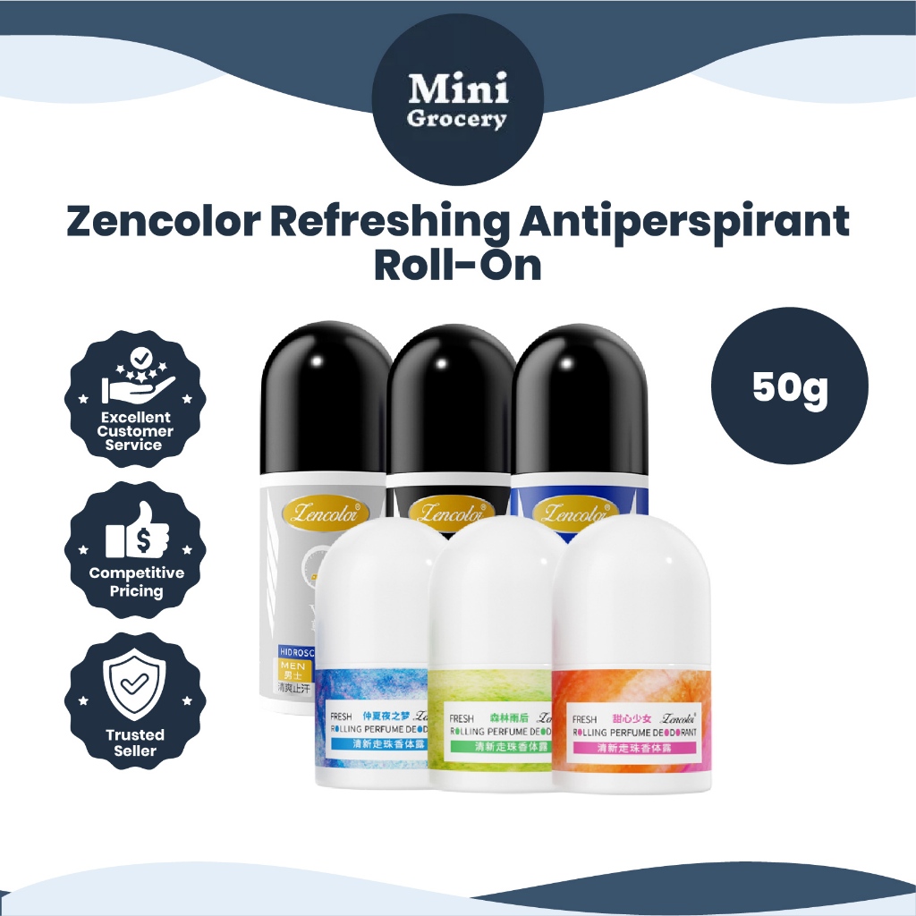 Zencolor Refreshing Antiperspirant Roll-On Aroma Body Dew Deodorant ...