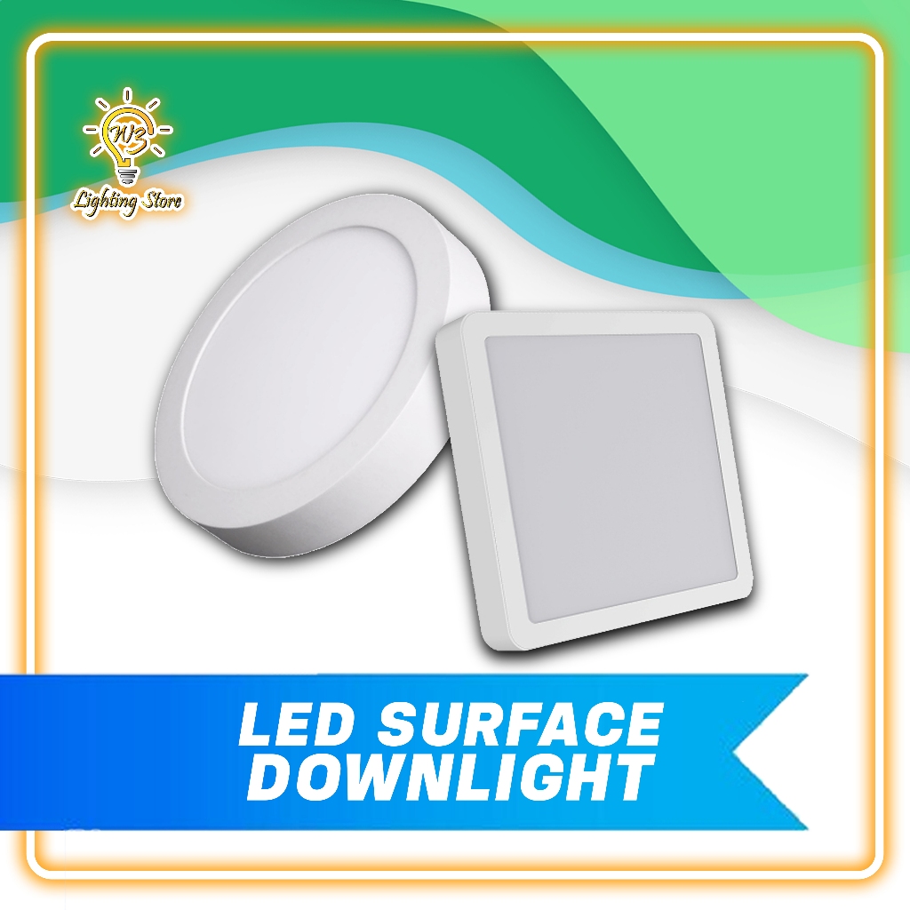 ECOBRIGHT 12W/18W 6"/8"/11" ROUND/SQUARE LED SURFACE DOWNLIGHT [SIRIM ...