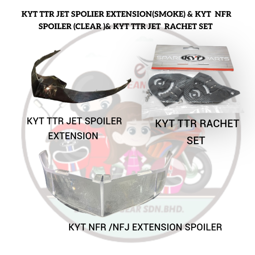 KYT SPOILER EXTENSION TTR/NFR/NFJ/TTC/TT COURSE EXT SPOILER & KYT TTR ...