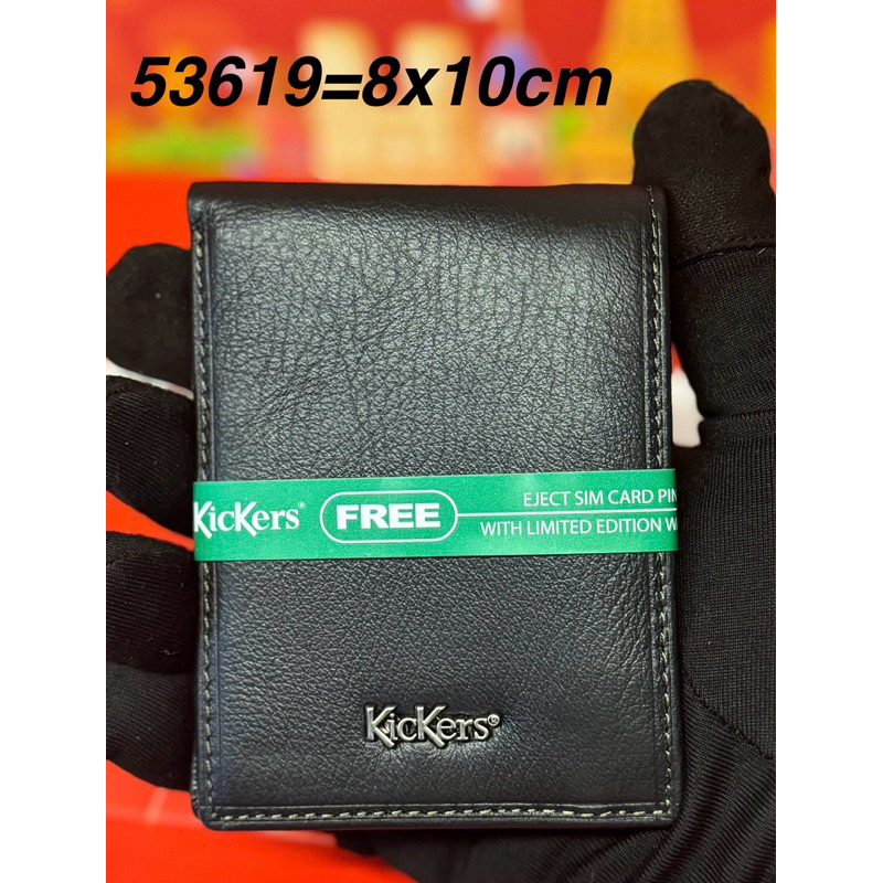 Kickers Genuine Leather Black Wallet 💯% ( 53619 ) | Shopee Malaysia