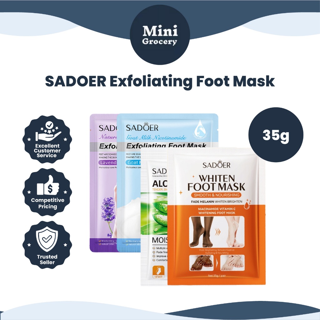 SADOER Exfoliating Foot Mask Series上朵 去角质足膜系列 Foot Mask Foot Spa ...
