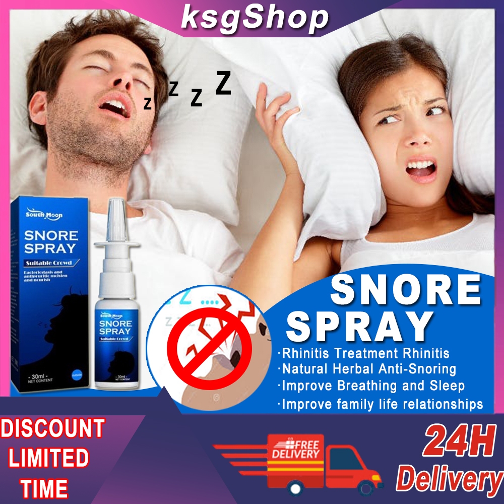 🌟[Ready Stock]🔥 Anti-Snoring Nasal Breath Spray Natural Herbal Rhinitis ...