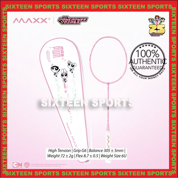 Maxx Powerpuff Girl Badminton Racket + Cover | Shopee Malaysia