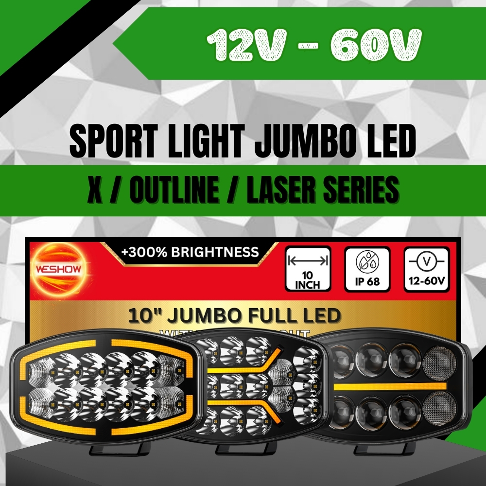 WESHOW Lori Jumbo320 LED Sportlight Jumbo Led Light 10 Inch 12v-60v ...