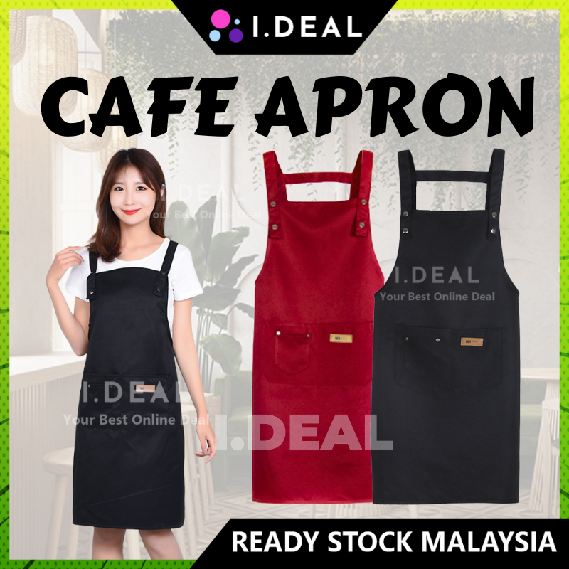 IDEAL Apron Kitchen Cotton Water Proof Appron Kitchen Custom Name Black ...