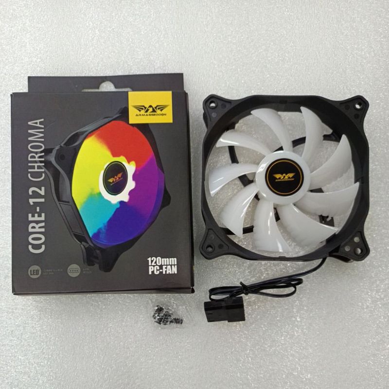 Armaggeddon core-12 chroma led 12cm casing fan | Shopee Malaysia