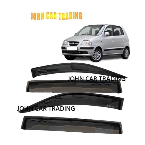 Hyundai Atos 4" Window Door Visor Hy.Atos Air Press Wind Visor Atos ...