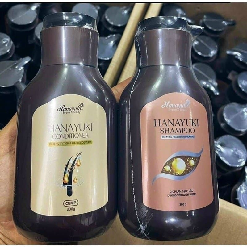 ORIGINAL - Combo Care Hair Shampoo & Conditioner Hanayuki ( Dau goi tri ...