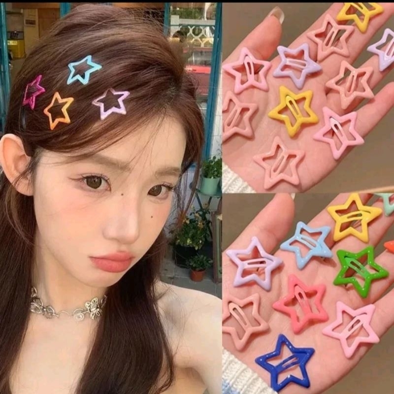 💥0ne Pc💥New Luminous Star Hair Clip Five_Pointed Star Ladies Hair ...