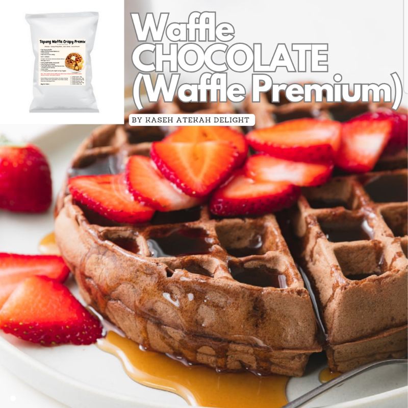 [PREMIUM & CHOCOLATE WAFFLE] Tepung Waffle Crispy Coklat | Chocolate ...