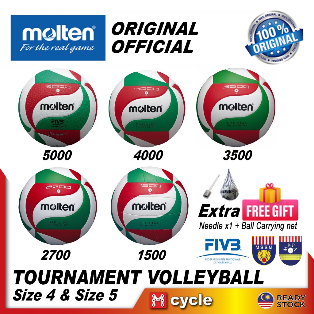 [100% Original] Molten Volleyball Official 1500 2700 3500 4000 5000 ...