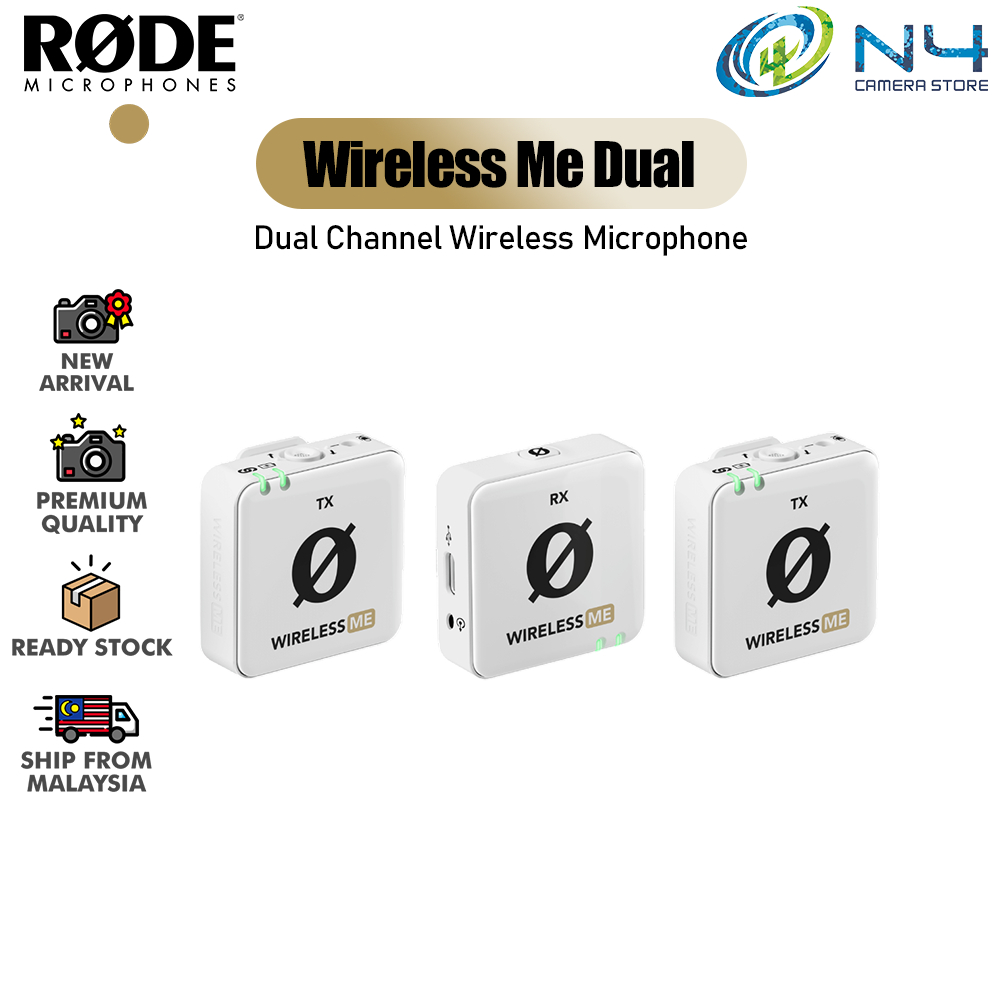 RODE Wireless ME Dual Set Ultra-compact Wireless Microphone System with ...