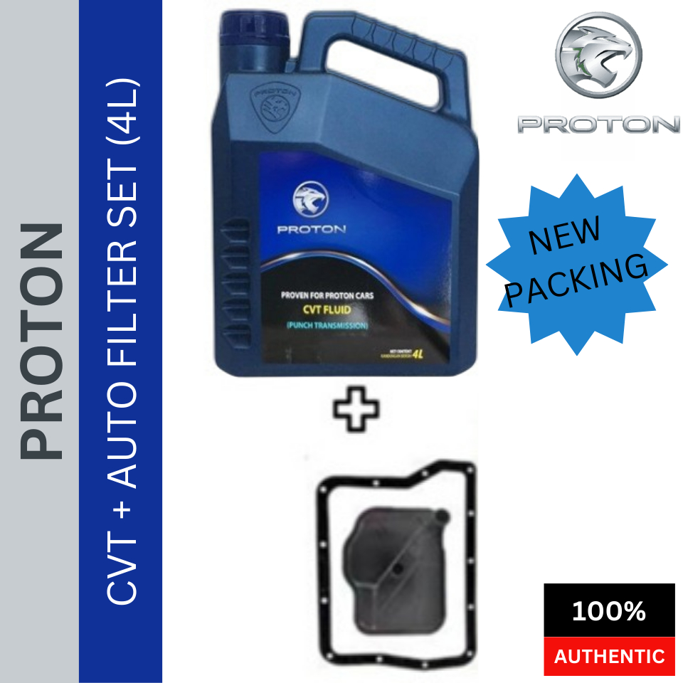 PROTON CVT OIL 4L ATF(PW913967)+(MR483165)AUTO FILTER KIT- Persona VVT ...