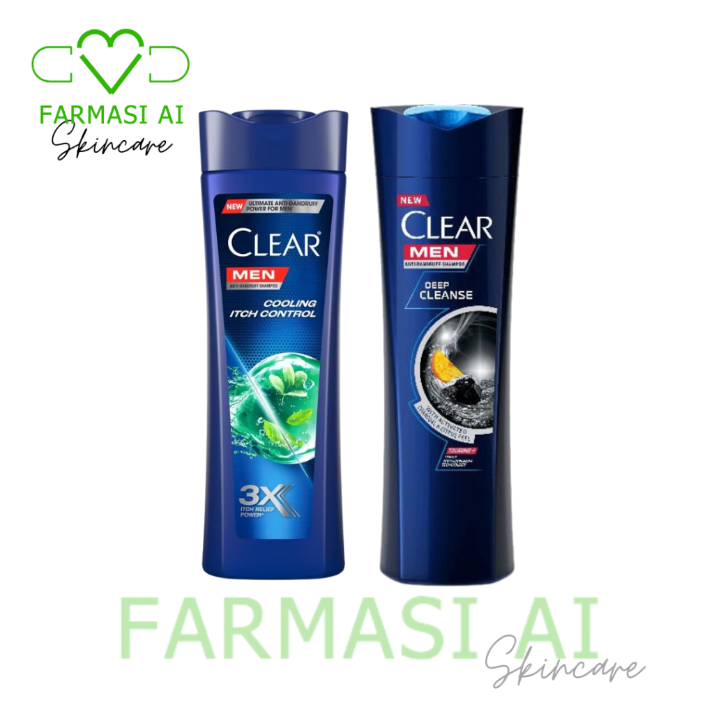 Clear Men Anti-Dandruff Shampoo (Deep Cleanse / Cooling Itch Control ...