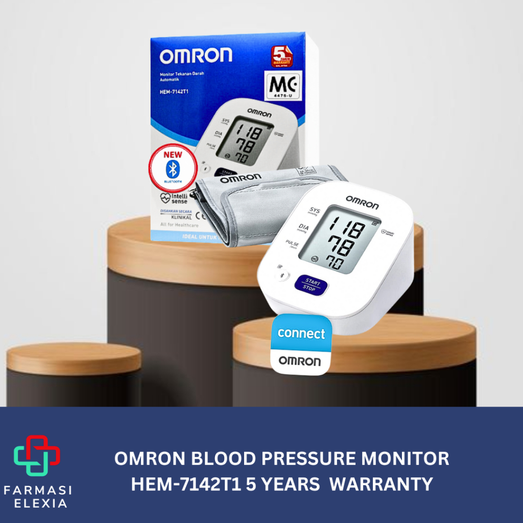 OMRON BLOOD PRESSURE MONITOR HEM-7142T1 5 YEARS WARRANTY | Shopee Malaysia