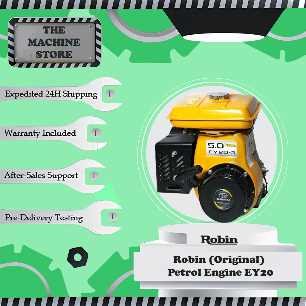 Robin (Original) Petrol Engine EY20 5 HP 19mm shaft Engine Petrol ...