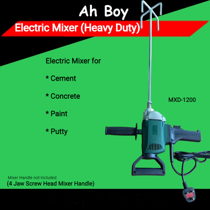 Electric Mixer ( Heavy Duty ) for Cement Concrete Paint Putty | Mixing ...