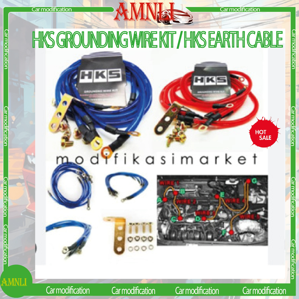 HKS GROUNDING WIRE KIT / HKS EARTH CABLE | Shopee Malaysia