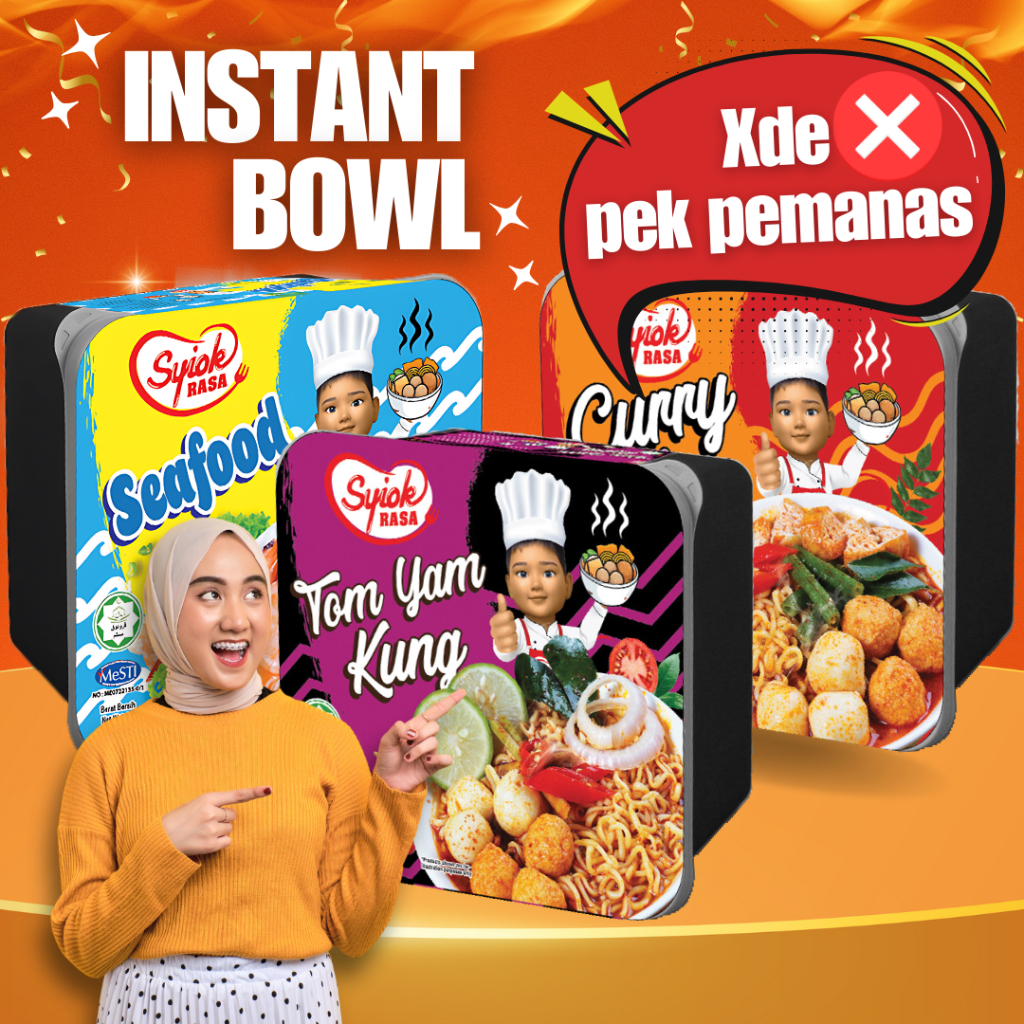 [XDE PEK PEMANAS] Syiok Rasa [MUSLIM PRODUCT] TomYam Kung/Curry Kaw ...