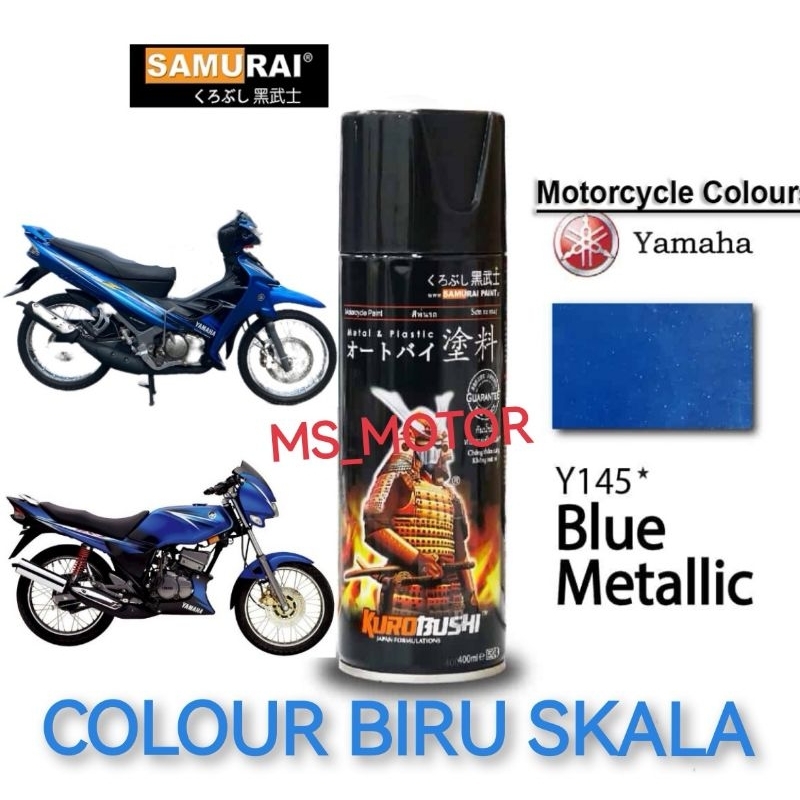 SAMURAI Y145 BLUE METALLIC YAMAHA 125Z RXZ BIRU SKALA SPRAY PAINT 400ML ...