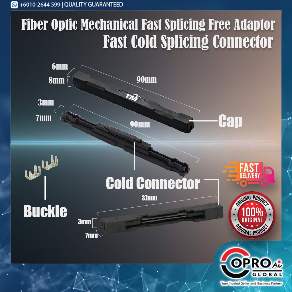 Fiber Optic Mechanical Fast - Splicing Free Adaptor for Unifi FTTH ...