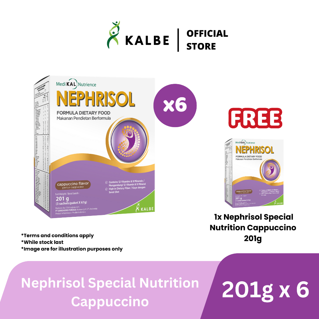[Bundle of 6] Nephrisol Formula Dietary Food (Oral Nutrition Supplement ...