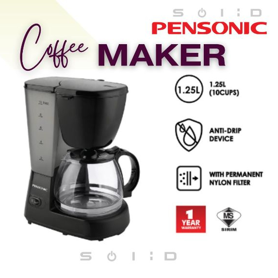 Pensonic Coffee Maker 1.25L PCM-1902 | Shopee Malaysia