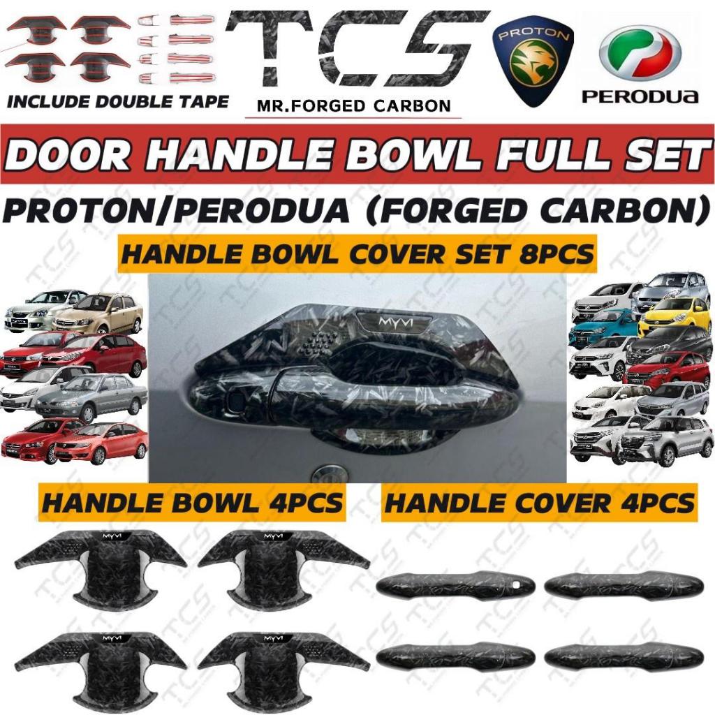 TCS DOOR BOWL HANDLE COVER PROTECTOR FORGED CARBON CAR ACCESSORIES FULL ...