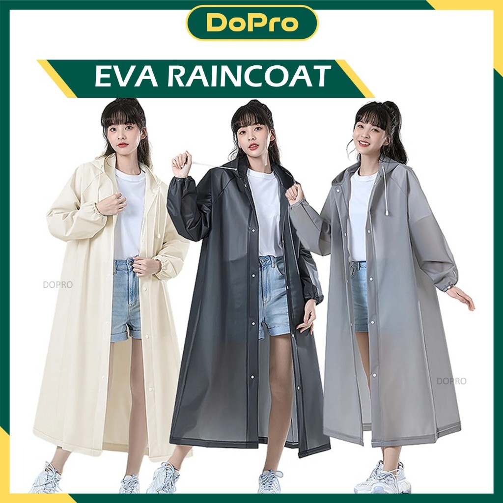 Adult Raincoat EVA Fashion Raincoat Extra Thick Waterproof Outdoor ...