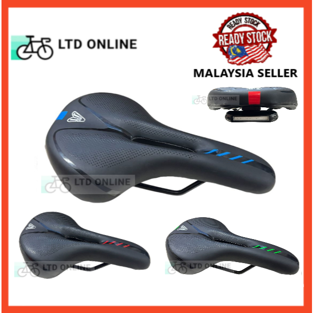 Rechargeable LED MTB Saddle Silicone Gel Saddle Seat Basikal with USB ...