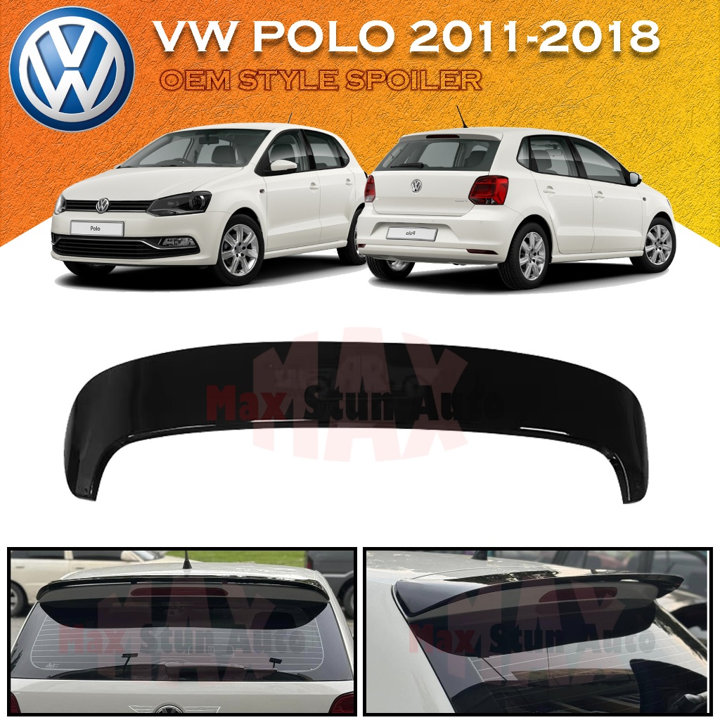 VOLKSWAGEN POLO 2011-2018 REAR BOOT LIP ROOF SPOILER VW POLO MK5 ...