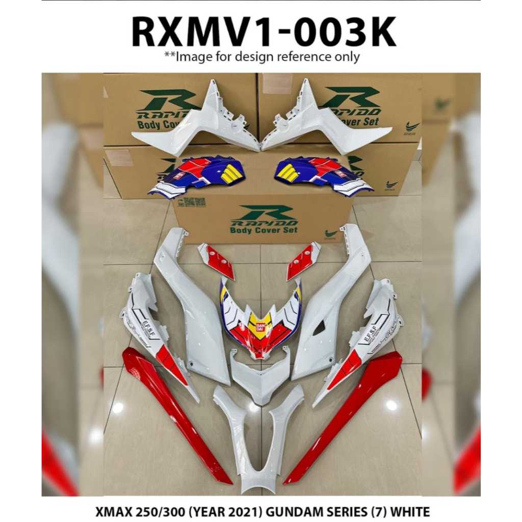 COVER SET XMAX 250 300 GUNDAM SERIES 2021 COVER SET XMAX ORIGINAL ...