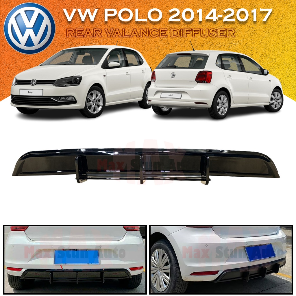 VOLKSWAGEN POLO MK5 REAR DIFFUSER VW POLO HATCHBACK REAR VALANCE POLO ...