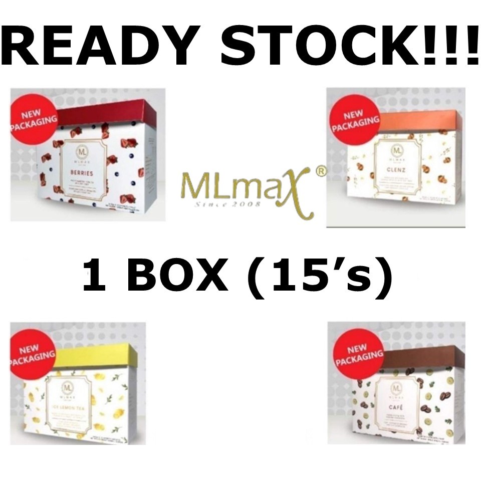 MLmax ( Berries , Clenz , Lemon & Coffee) 1 Box (15 sachet) | Shopee Malaysia