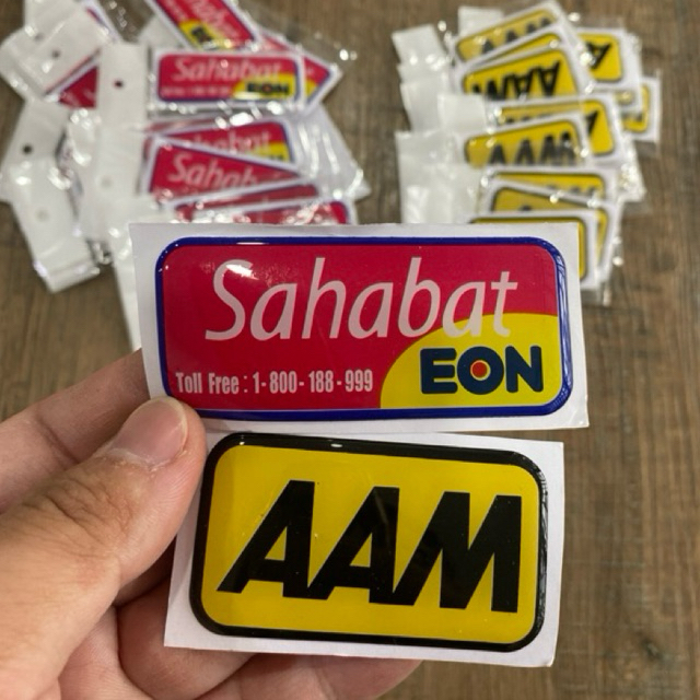 MMC Sticker Epoxy Sahabat Eon AAM stiker proton wira waja iswara saga ...
