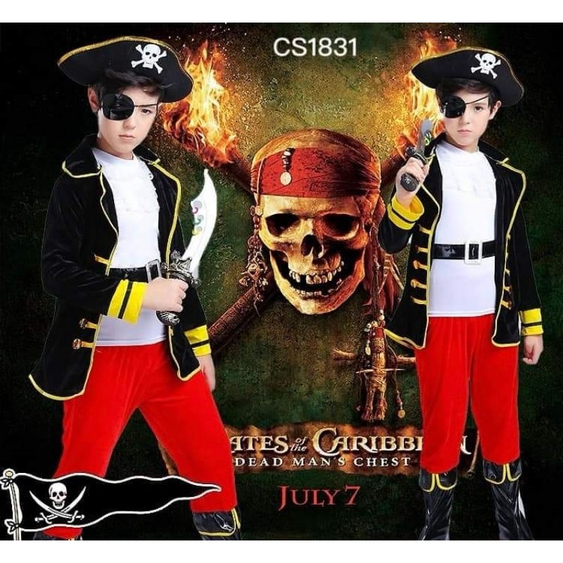 Pirate Prince Cosplay Costume Halloween Party Medieval Royal King ...