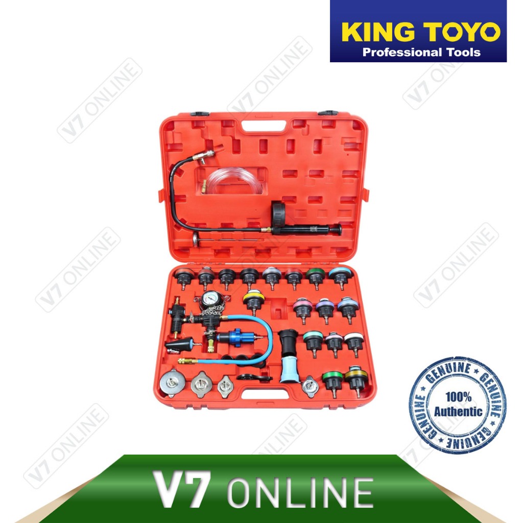 King Toyo Radiator Pressure Tester & Vacuum Type Cooling System Kit ...