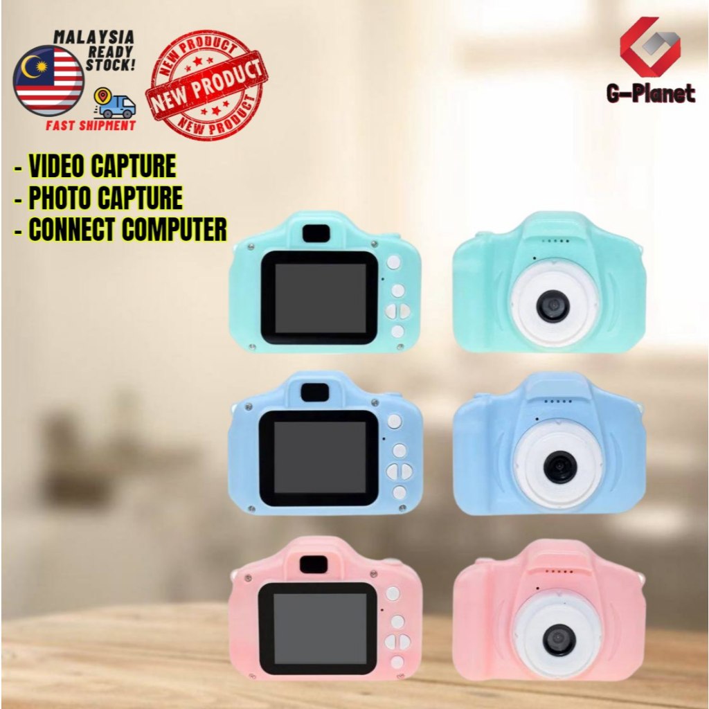 (Ready Stock) Mini kids Digital Camera for Children X2 HD 800W 2.0 Inch ...