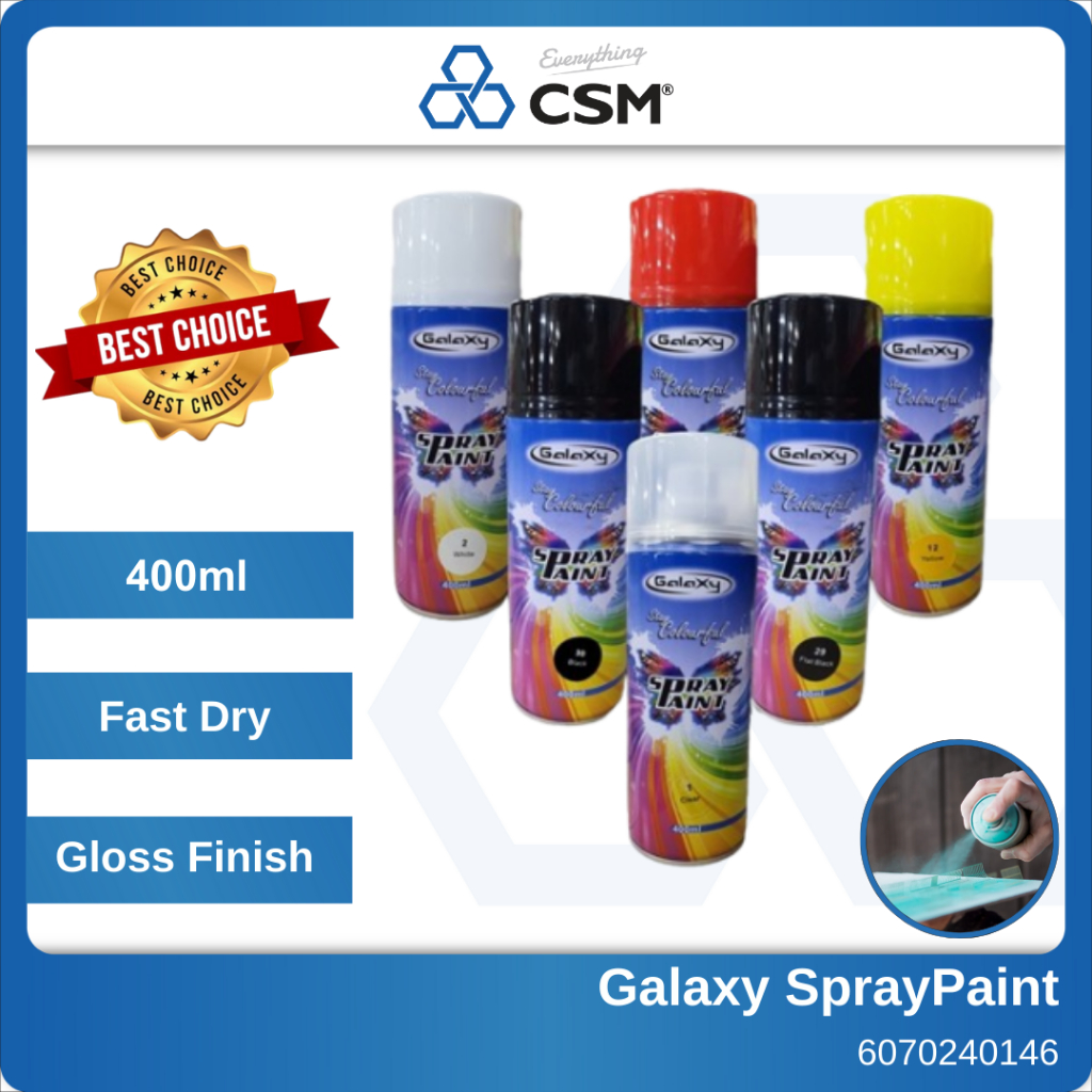 Galaxy Spray Paint 400ml Spray Paint Cat Can Tin Sembur Cat Spray Tin ...