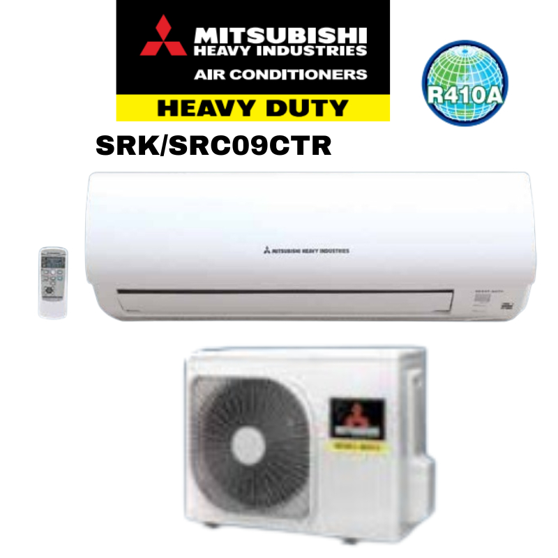 Mitsubishi Heavy Duty Air-Conditioners R410a 1.0hp (SRK/SRC09CTR) | Shopee Malaysia