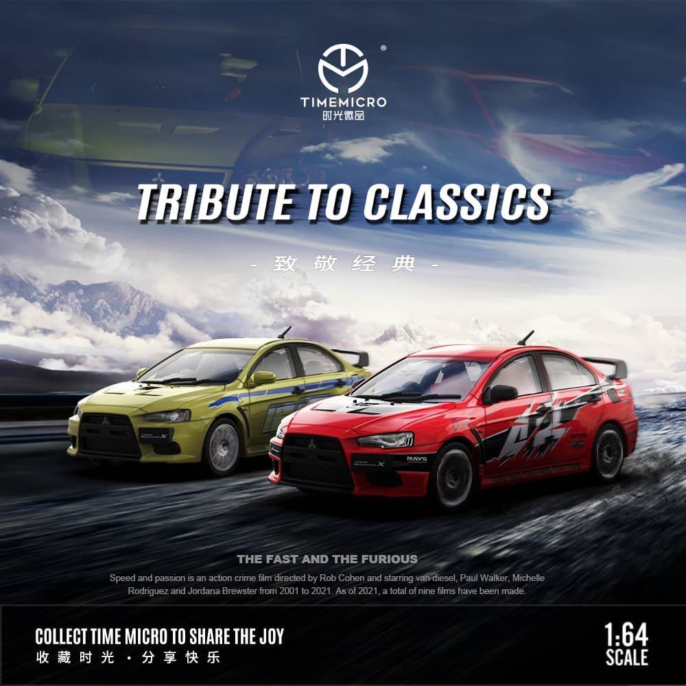 TIME MICRO 1/64 MITSUBISHI LANCER EVO X FAST N FURIOUS | Shopee Malaysia